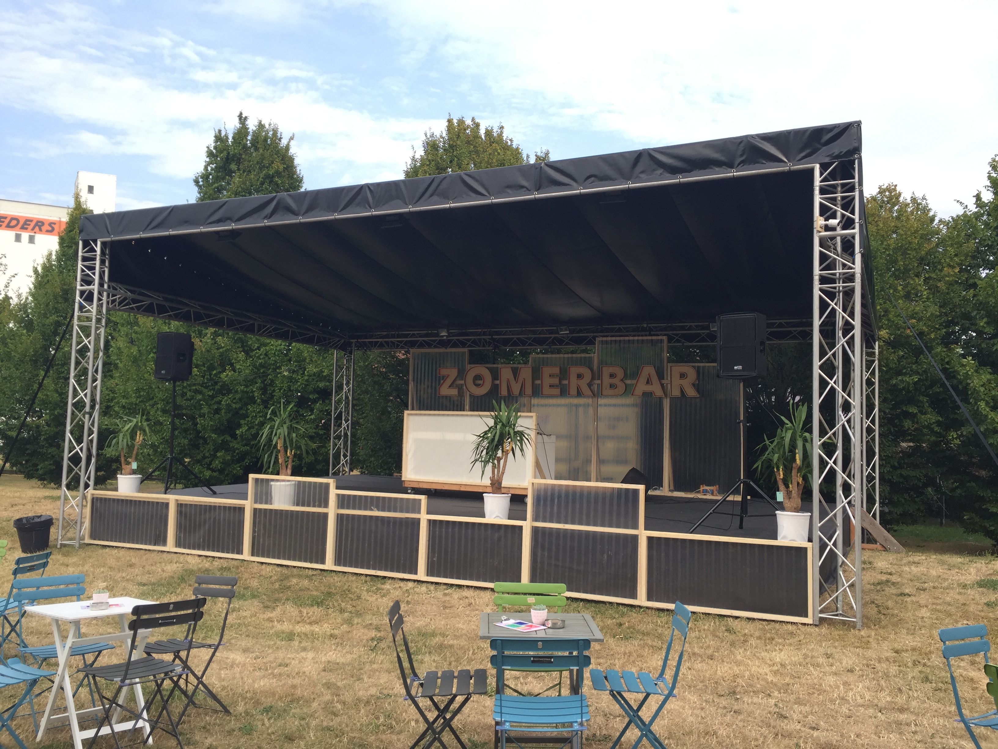 Tijdelijke terras overkapping - podium tent | Vandenborre Dieter BV