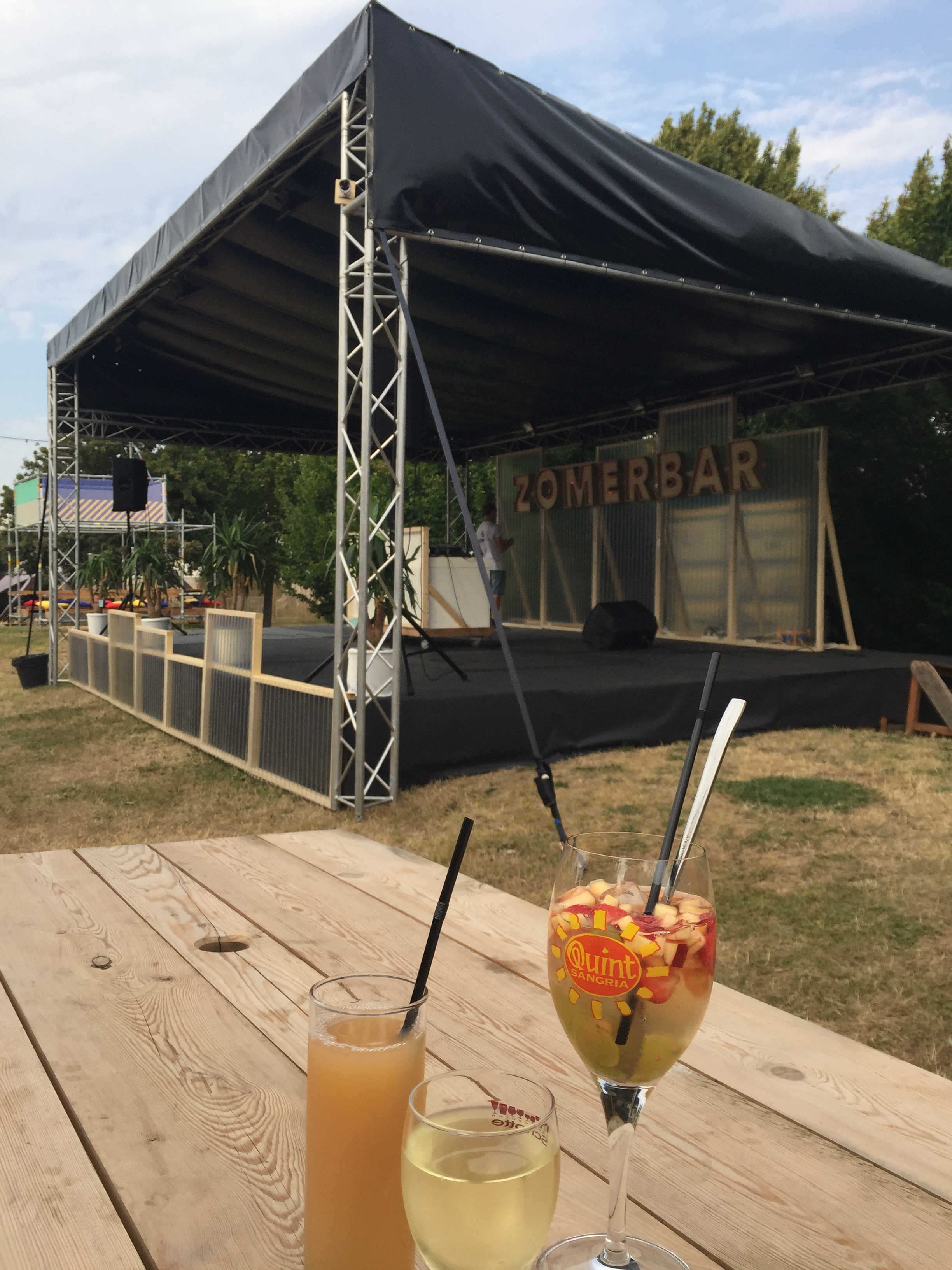 Tijdelijke terras overkapping - podium tent | Vandenborre Dieter BV